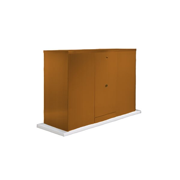 Military Brown Aluminum Enclosure 40 x 144 x 80 with Heat